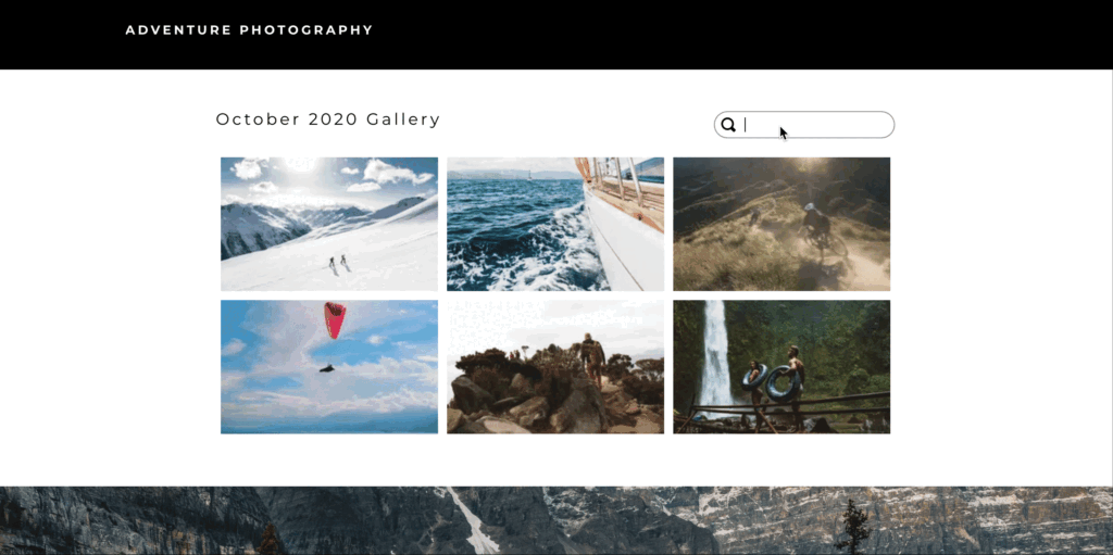 Spotlight galleries are now searchable